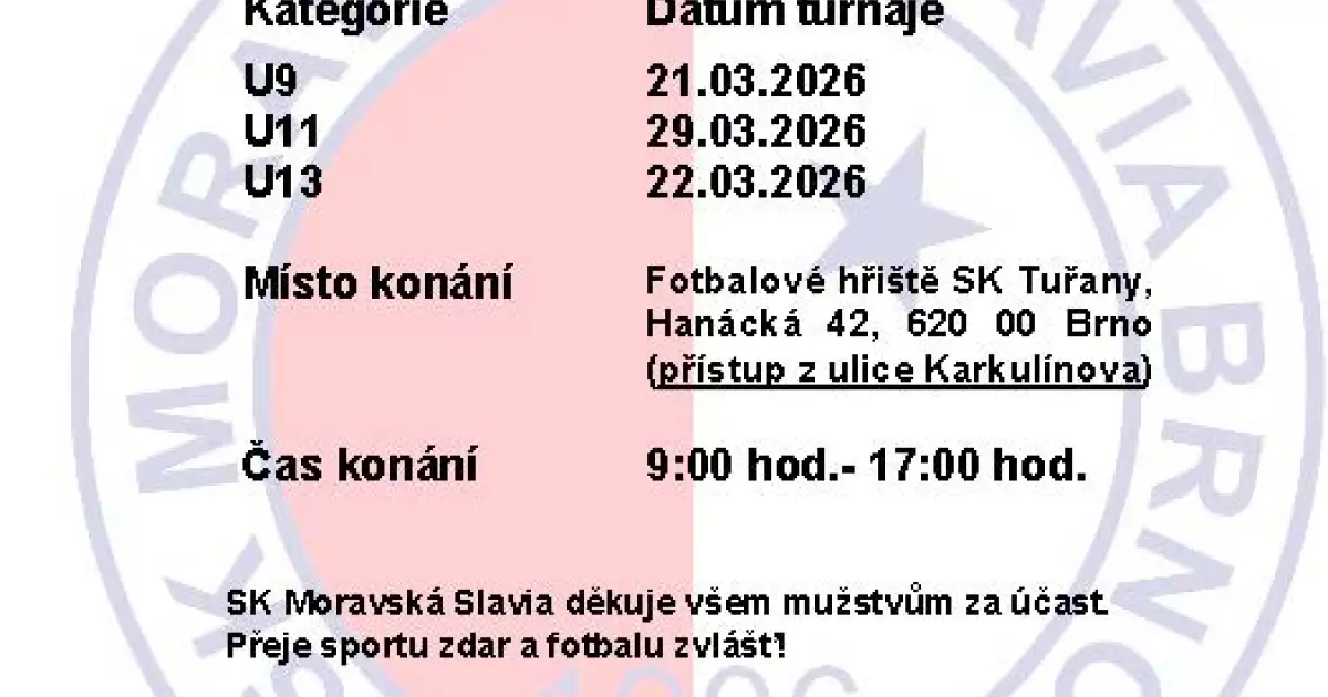 Morenda Cup 2026 | SK Moravská Slavia-fotbal